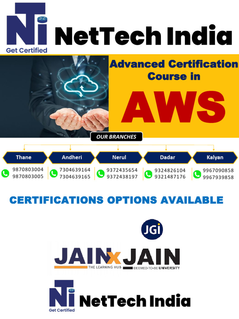 Advanced Certification Course in AWS (Amazon Web Services) | PDF