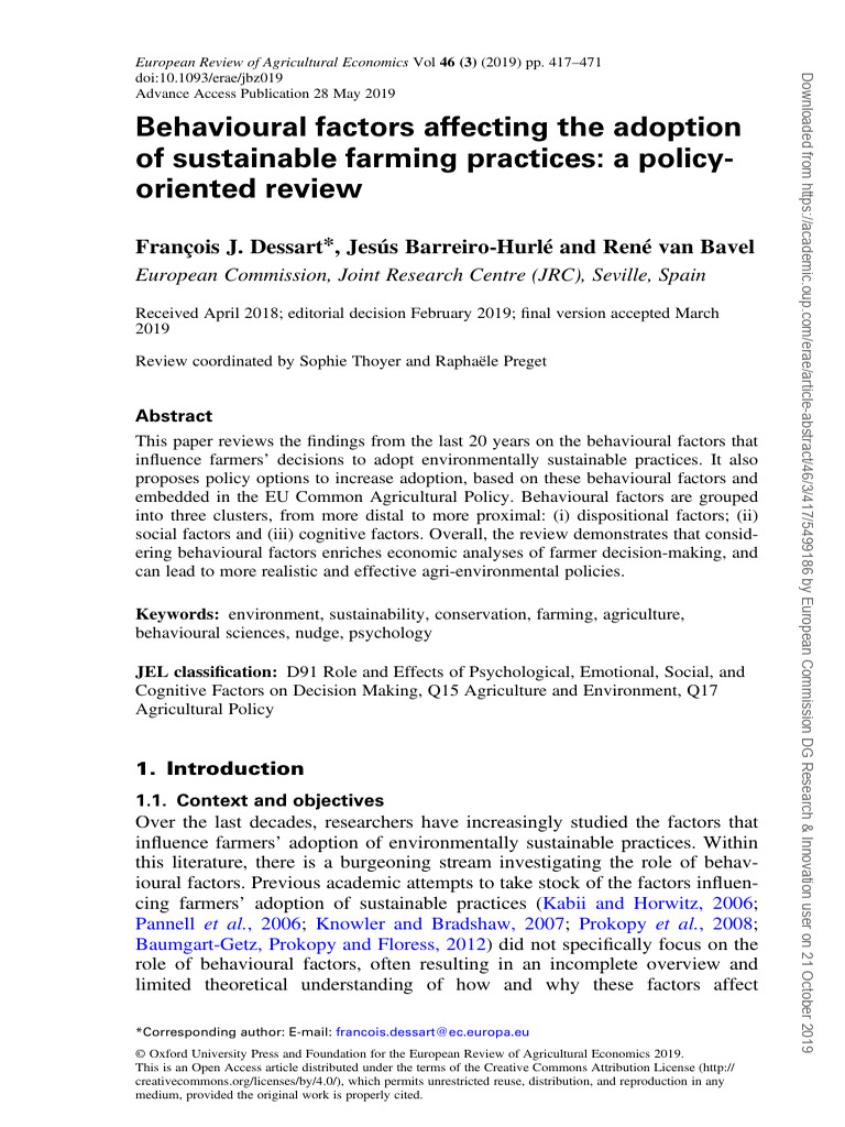 Behavioural Factors Affecting Adoption Review - en - 0 | PDF