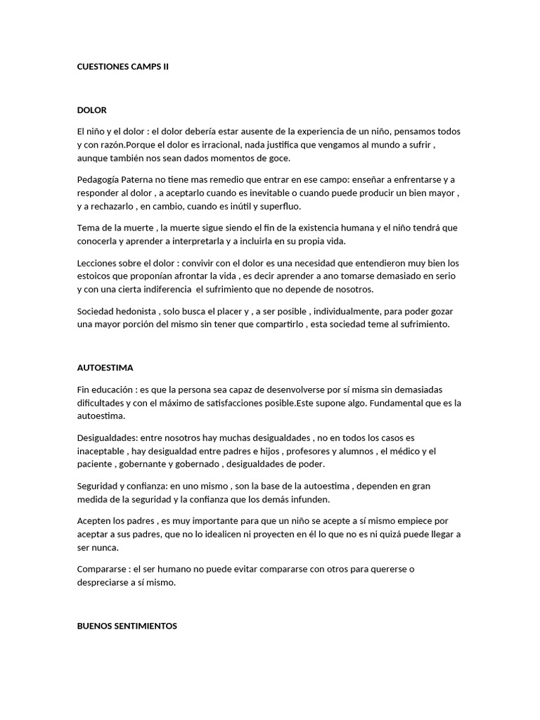 Cuestiones Camps II | PDF