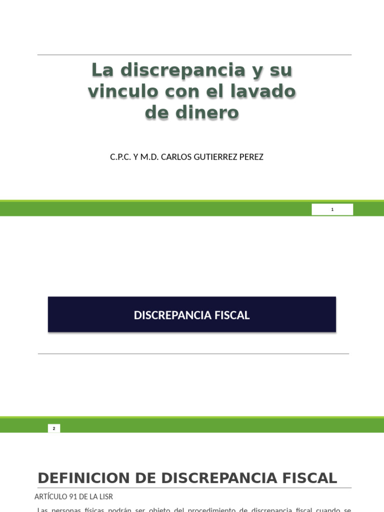discrepancia y defraudacion | PDF