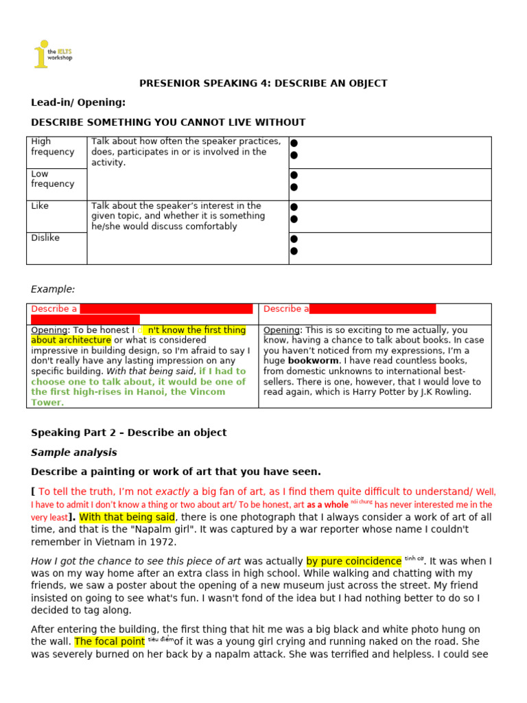 Presenior Speaking 4 | PDF