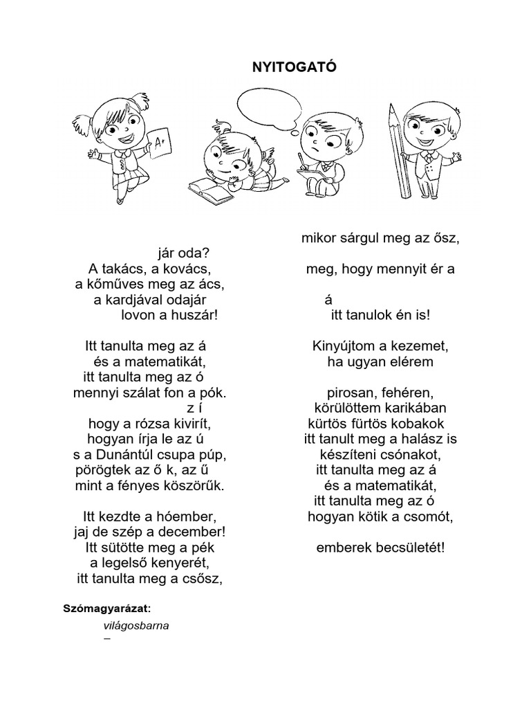 Iskola-Nyitogato | PDF