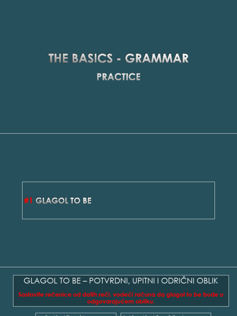 The Basics Grammar | PDF