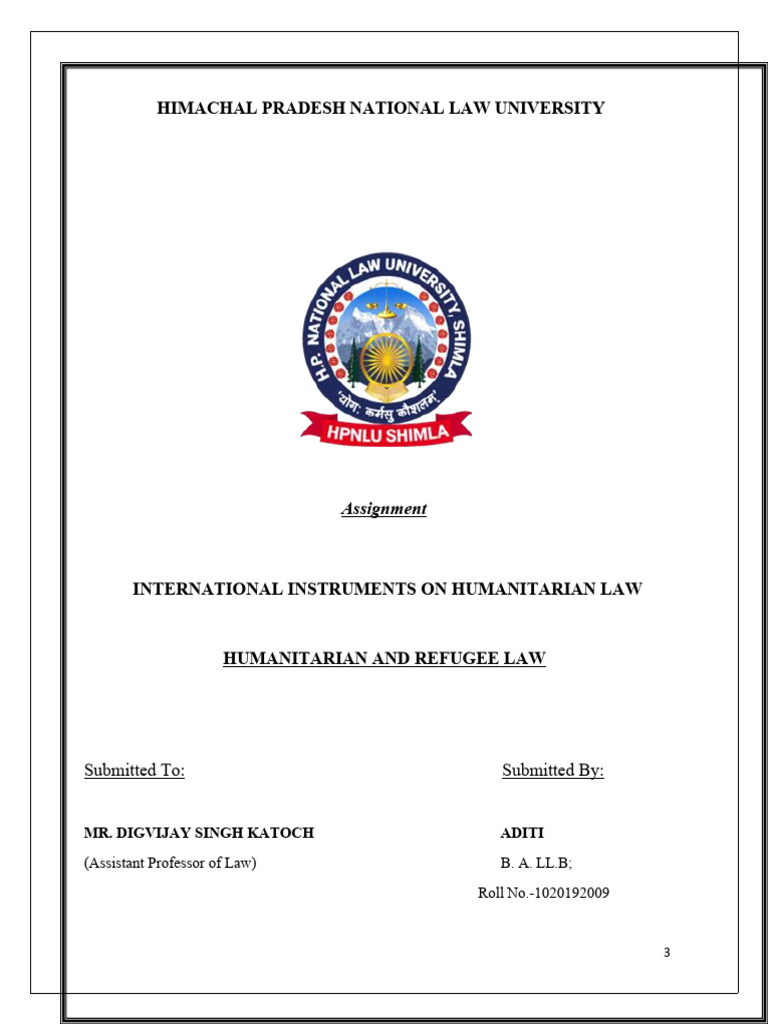 Aditi 1020192009 IHL Assignment | PDF