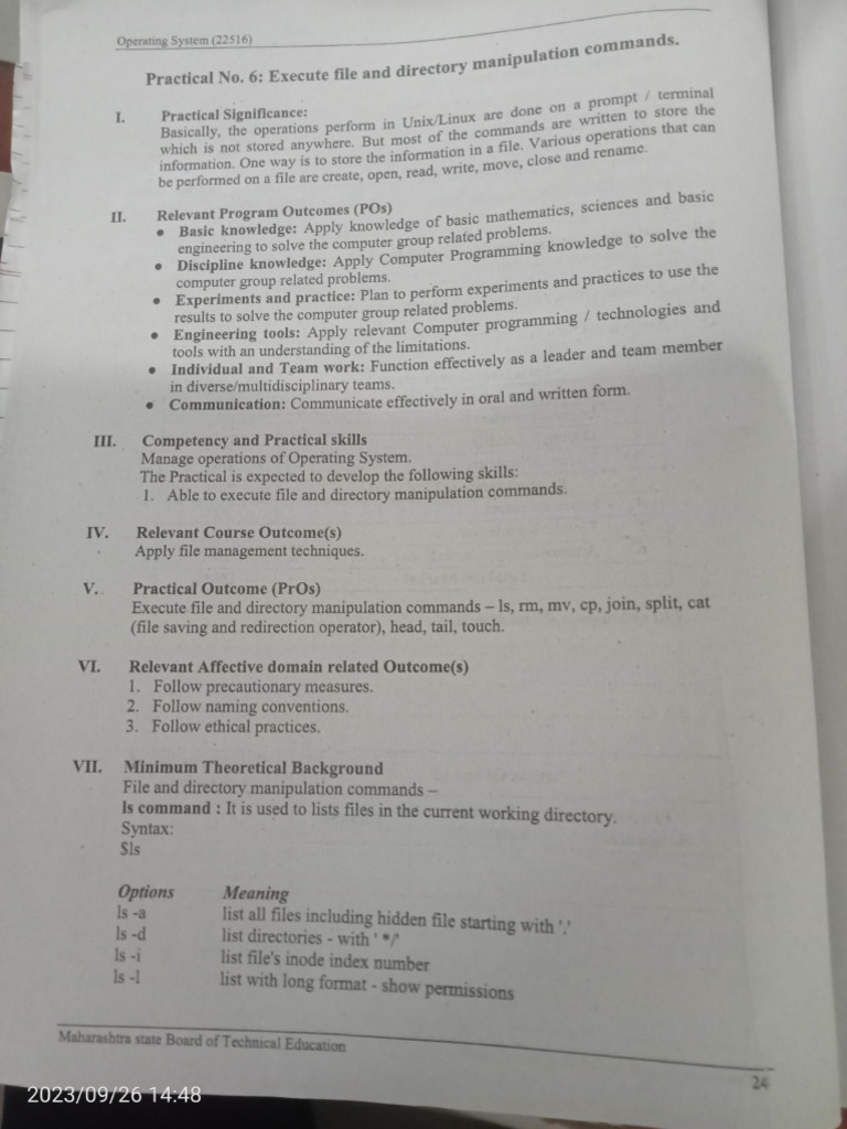 OSY practice no 6 | PDF