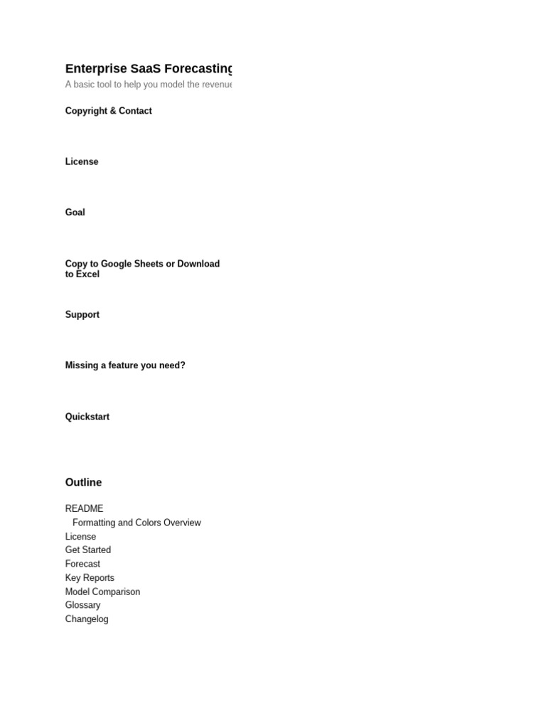 Enterprise SaaS Forecasting Tool, by Foresight | PDF | License | Career & Growth