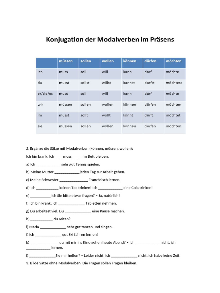 Lekcja 5 Konto Eroffnen, Modalverben | PDF