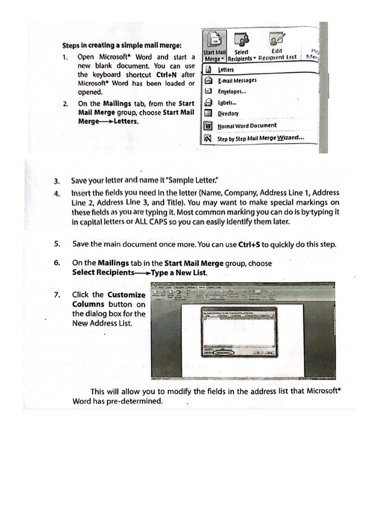 Mail Merge | PDF