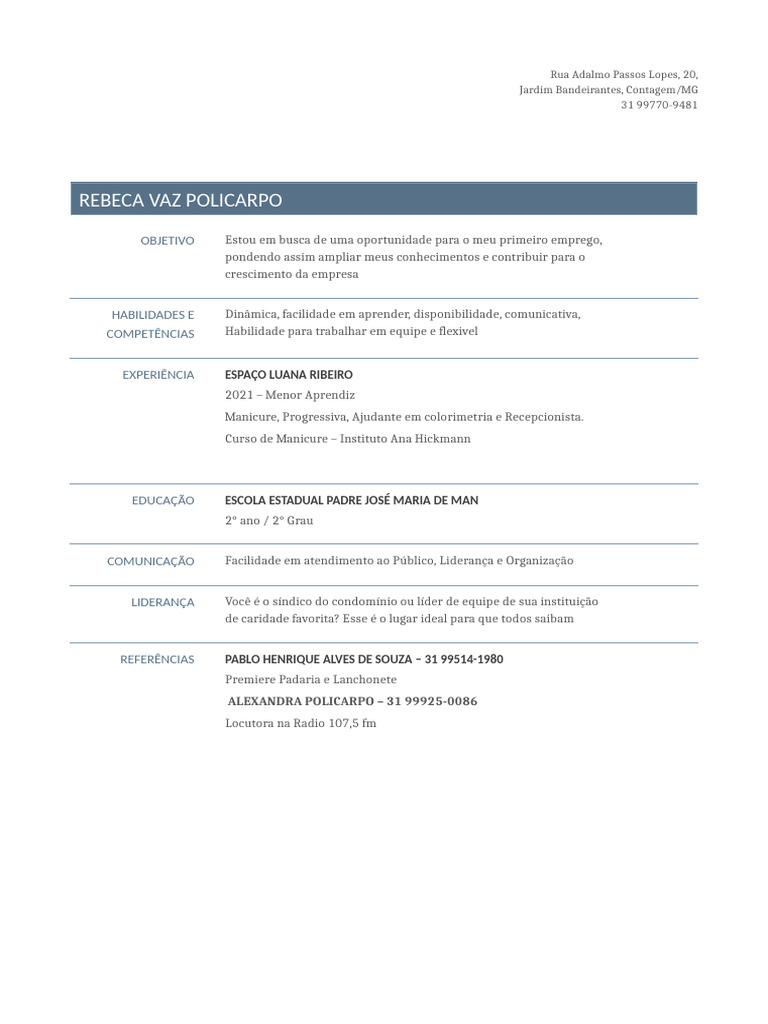 Rua Adalmo Passos Lopes | PDF