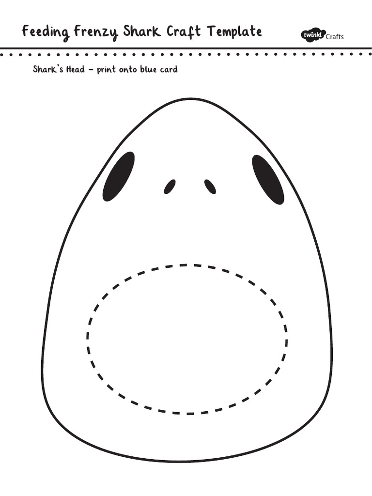 Feeding Frenzy Shark Craft Templates | PDF