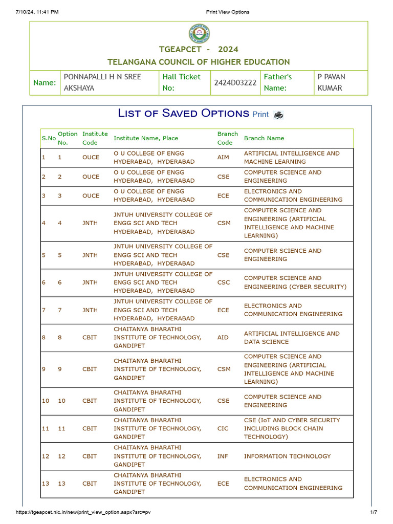 Print View Options - 1 | PDF