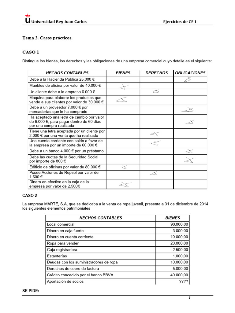 Tema 2. Casos | PDF