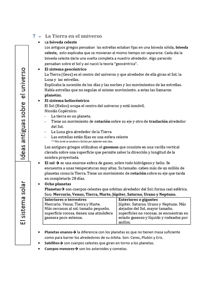 Tema 7 Cono 1º Eso | PDF