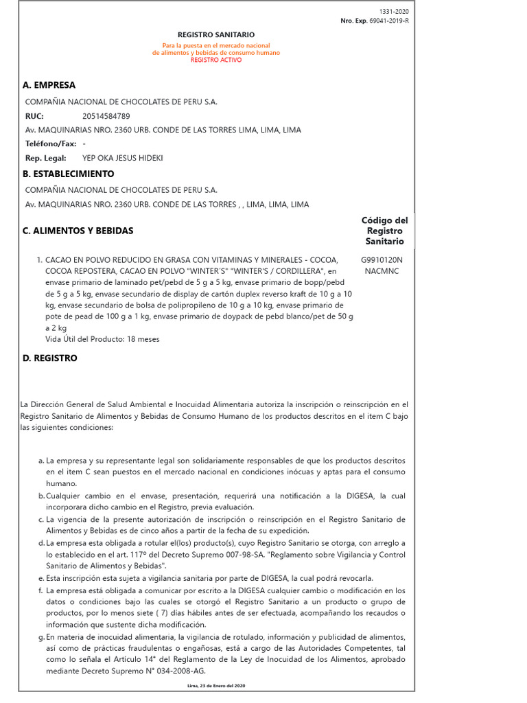 RS Cocoa Winter | PDF