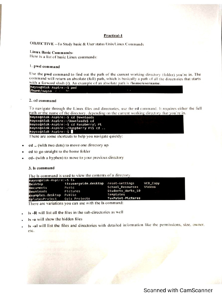 Linux practical | PDF