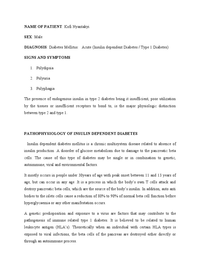 Diabetes Assignment | PDF | Insulin | Diabetes