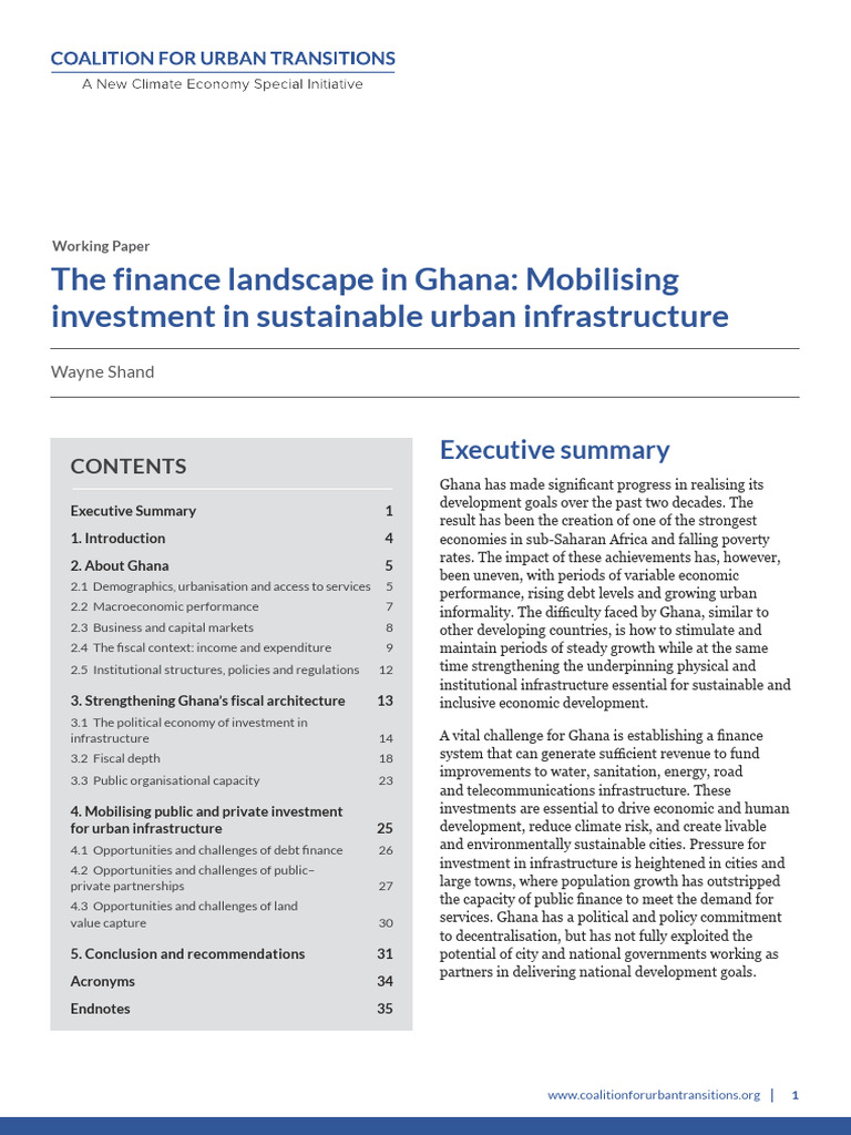 The Finance Landscape in Ghana Final | PDF