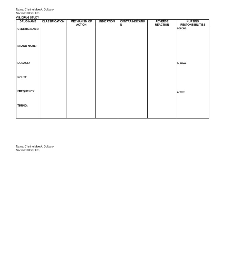 Drug Study - Layout | PDF