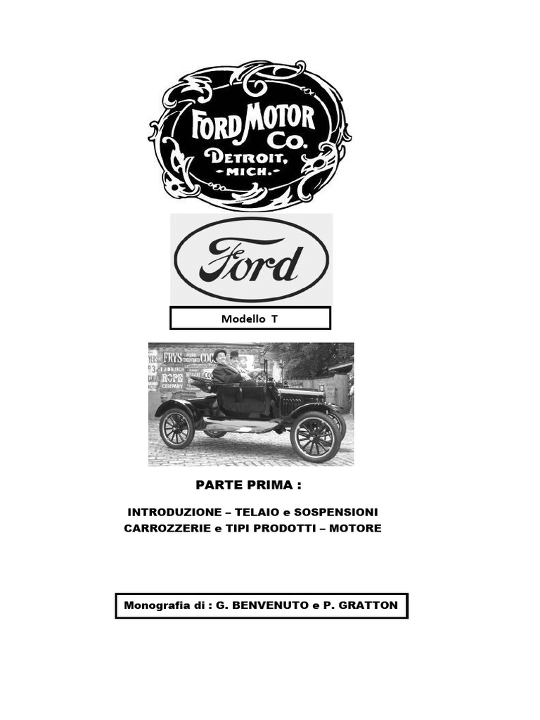Ford T Prima Parte | PDF | Pickup Truck | Commercial Vehicles