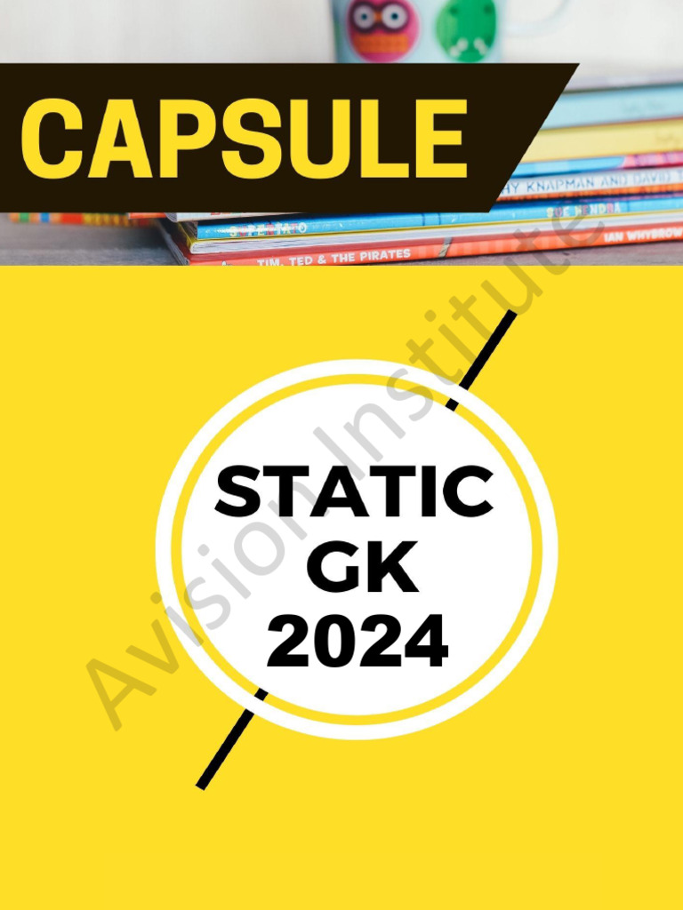 Static G.K. Capsule | PDF