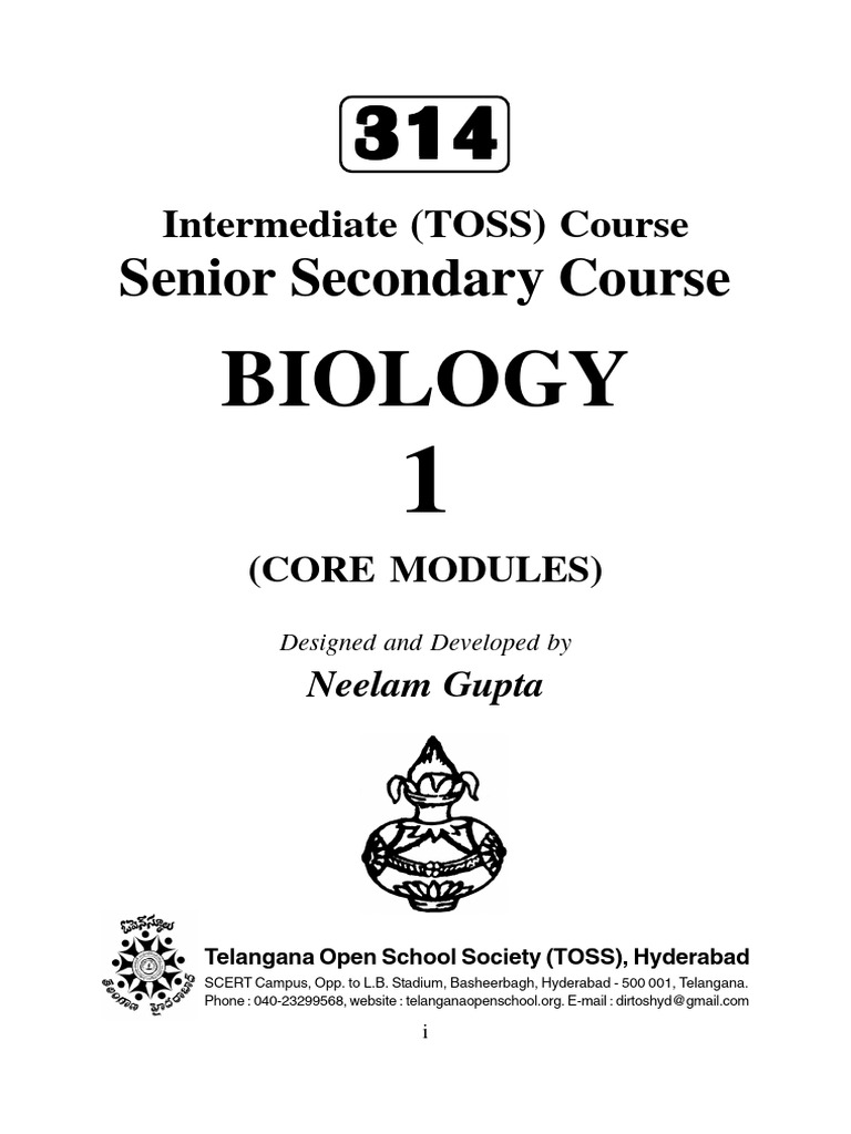 Biology Text Book Vol-I | PDF