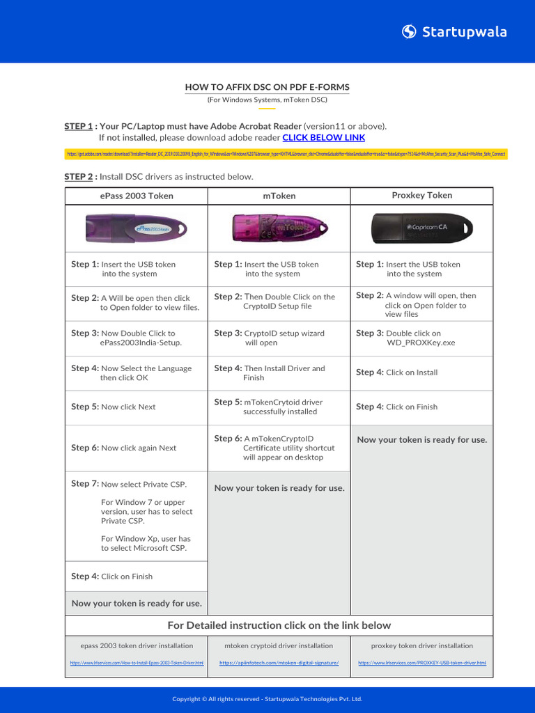 How To Affix DSC On PDF E-Forms | PDF