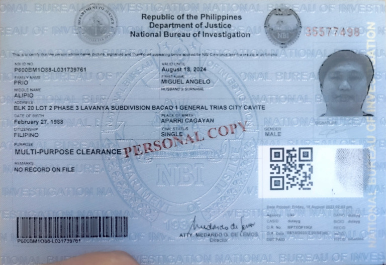 nbi clearanace | PDF