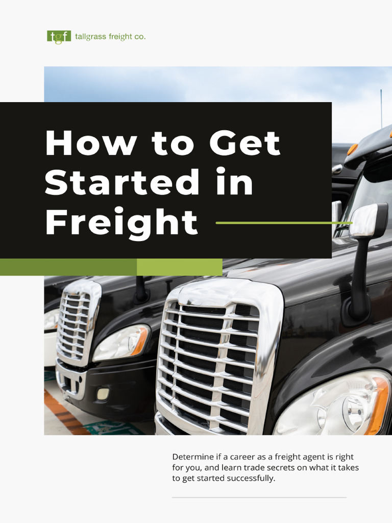 how to get Started in Freight | PDF