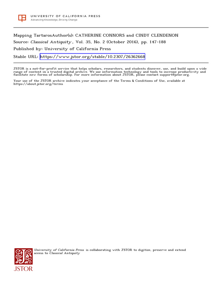 CONNORS MappingTartaros 2016 | PDF