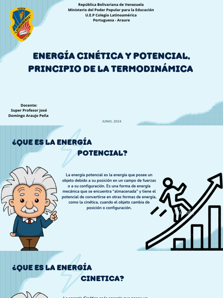 Energía Cinética y Potencial 20240616 131530 0000 | PDF