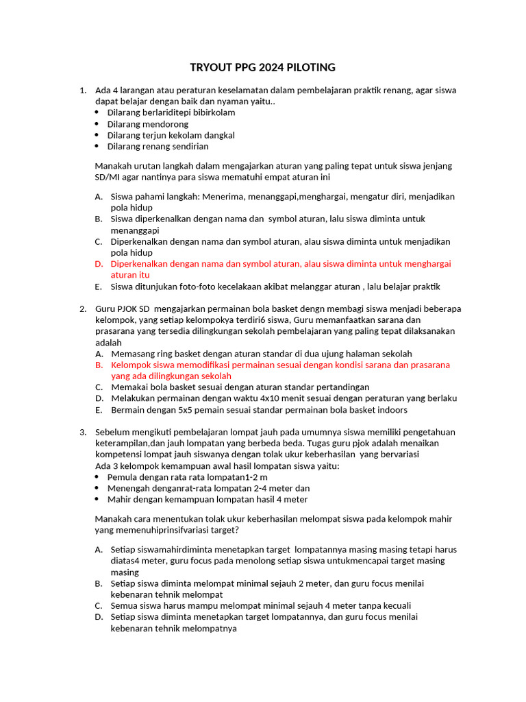 Tryout Lin'shalu | PDF