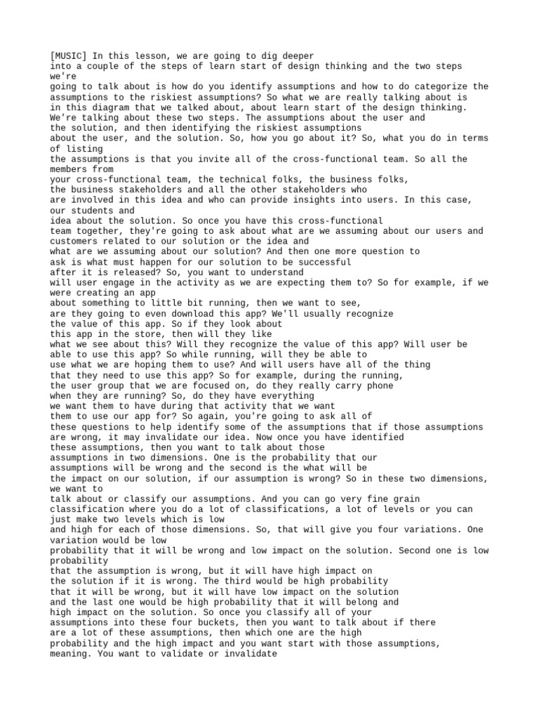 4 3 Identifying and Classifying Assumptions | PDF