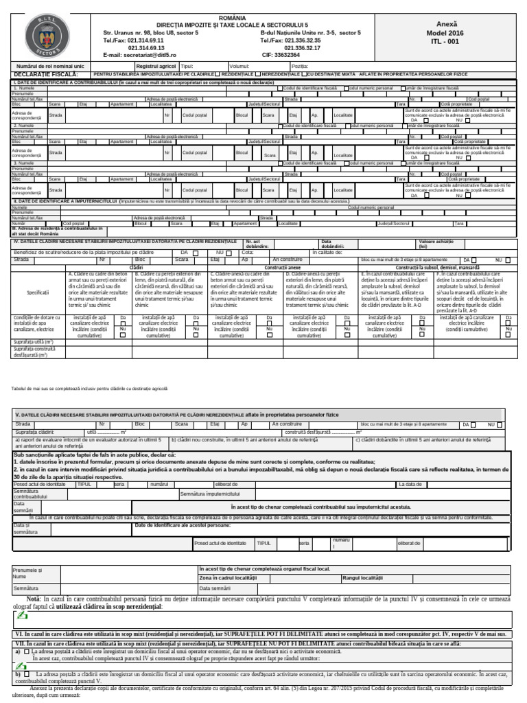 DITL 001 Cladiri Rezidentiale Nerez Mixt PF | PDF