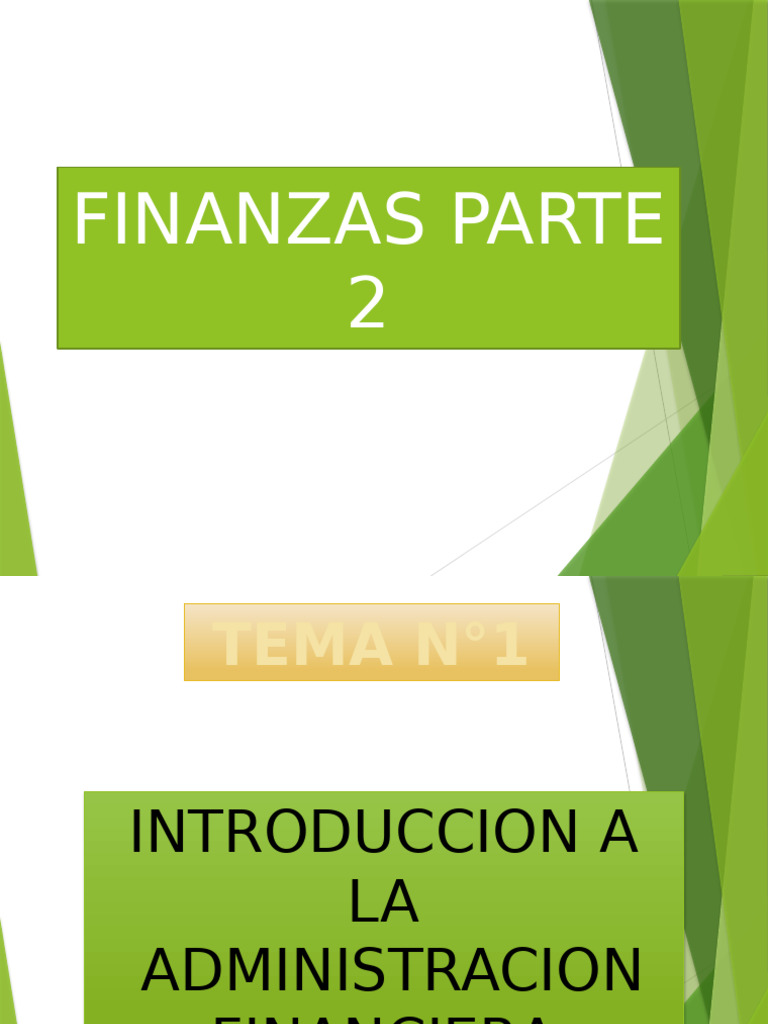 tema 1 finanzas parte 2 | PDF