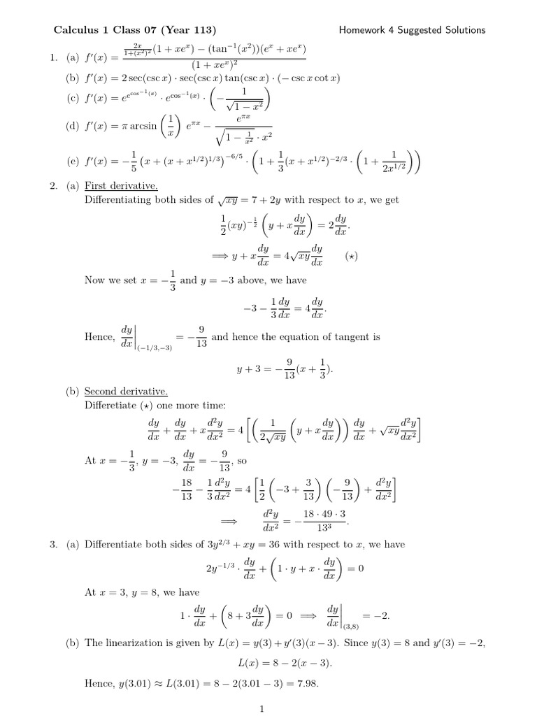 4006-07 HW4 Solution | PDF