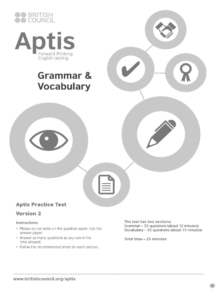 Aptis Test 2 | PDF