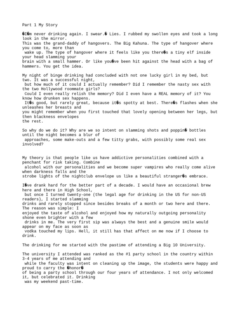 Part 1 My Story | PDF