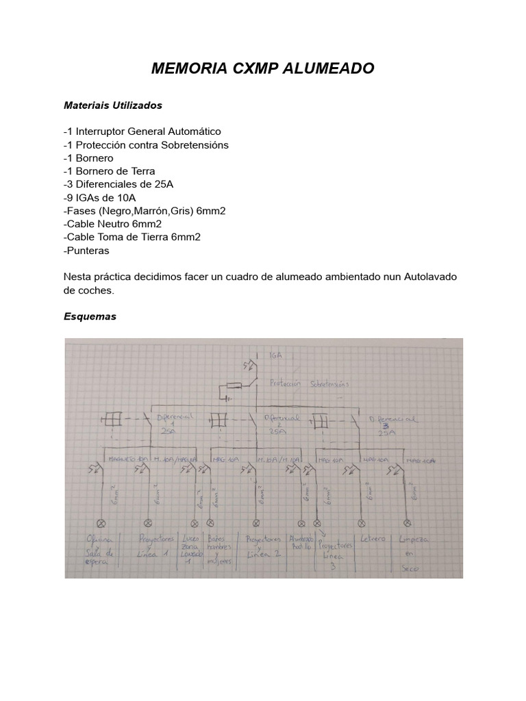 Memoria CXMP Alumeado | PDF