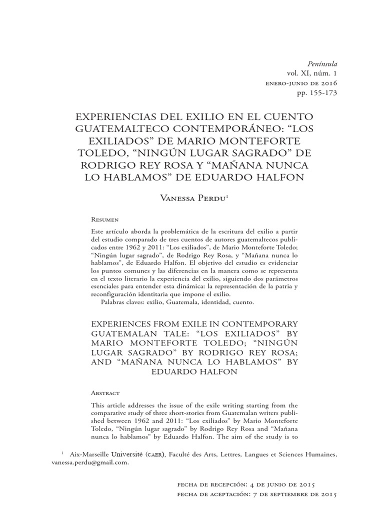 Exilio Halfon | PDF