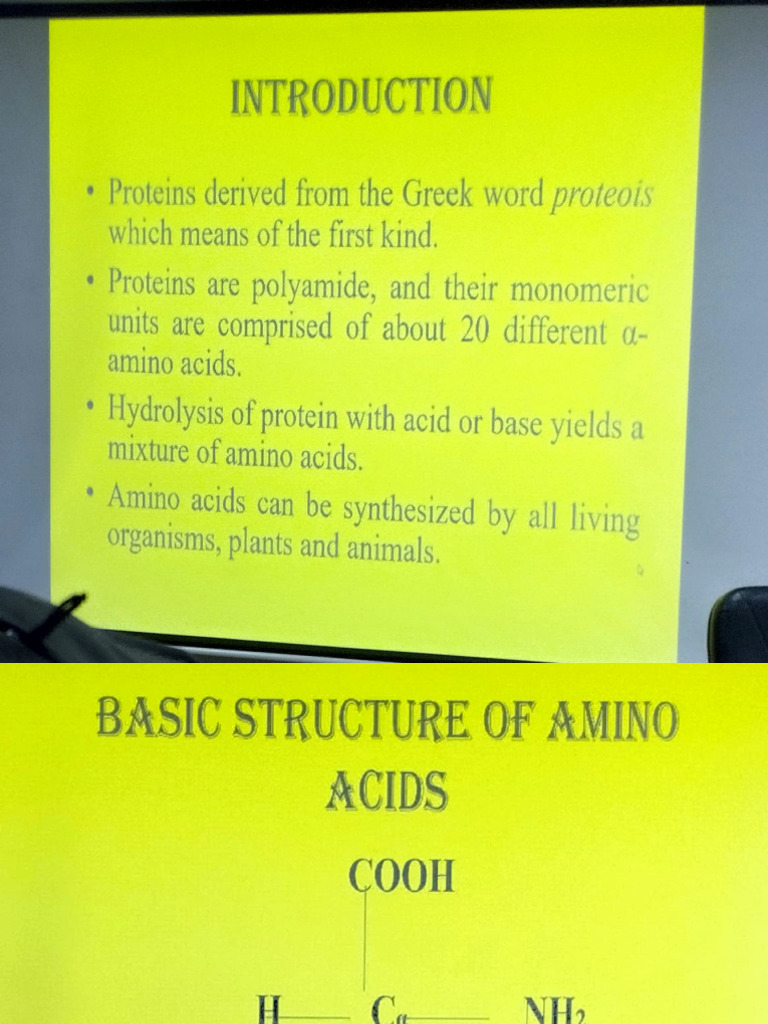 Biochemistry - Proteins | PDF | Amino Acid | Protein Structure