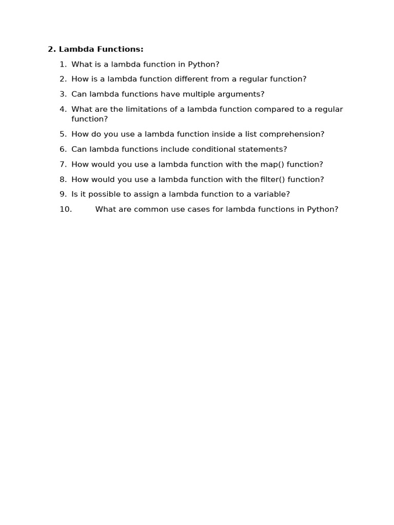 Lambda Functions | PDF Lambda Functions | PDF