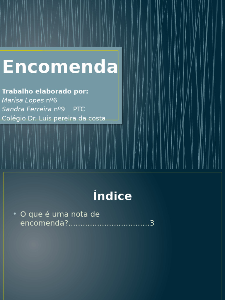 Encomenda | PDF