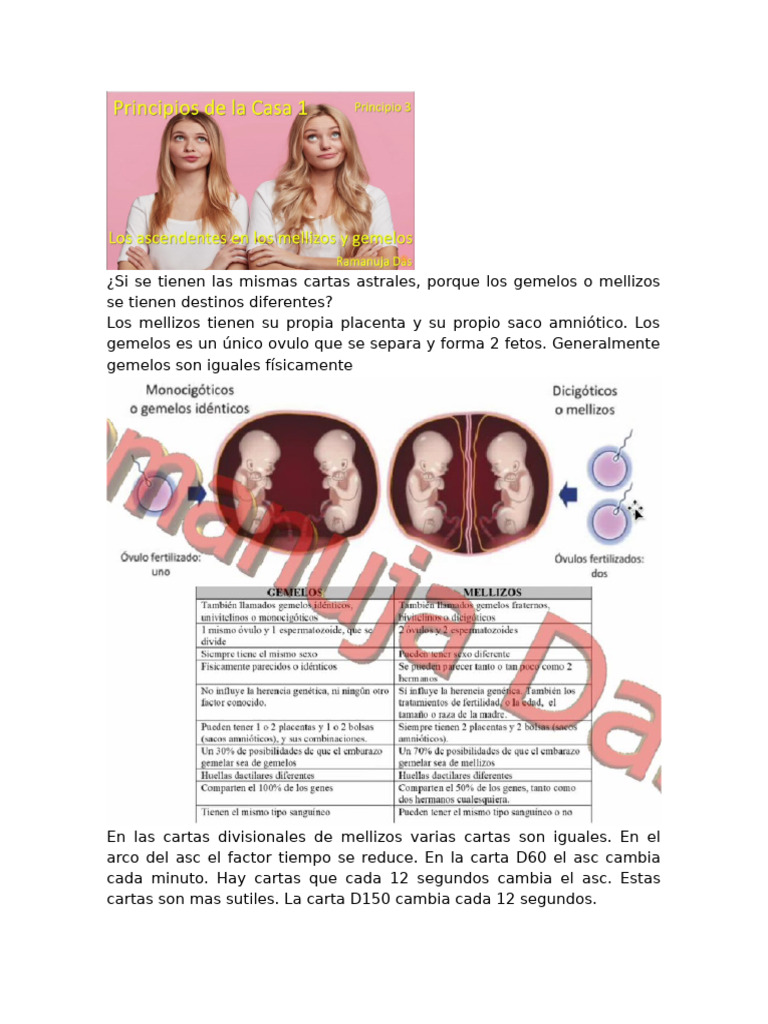Ascendete Mellizos y Gemelos | PDF