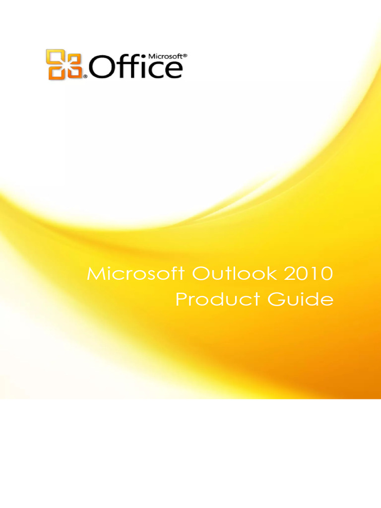 Manual de Usuario Microsoft Outlook 2010 (65 Páginas) | PDF