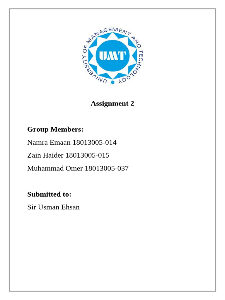 POM Assignment 2 | PDF