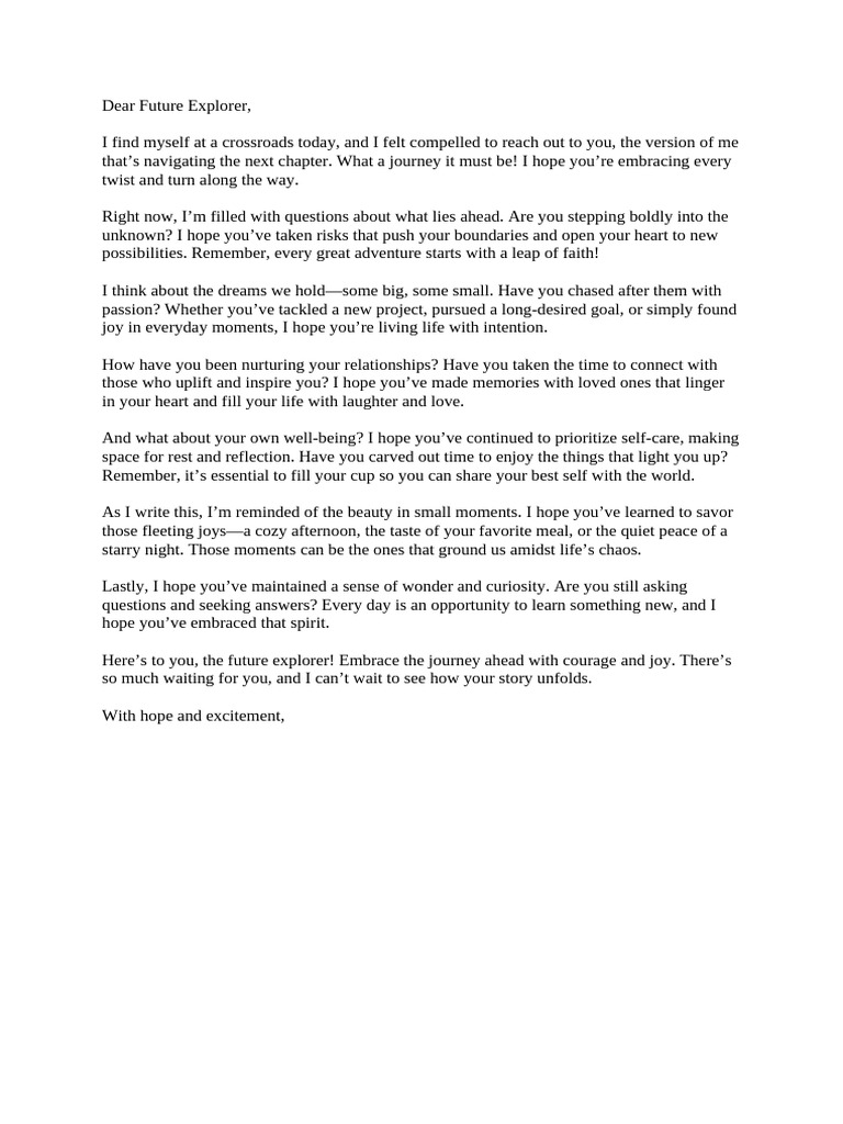 Future Explorer | PDF | Self-Improvement