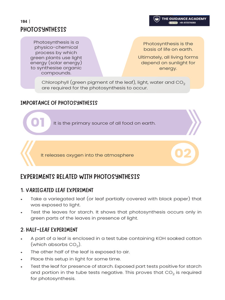 Biology Class 6 | PDF