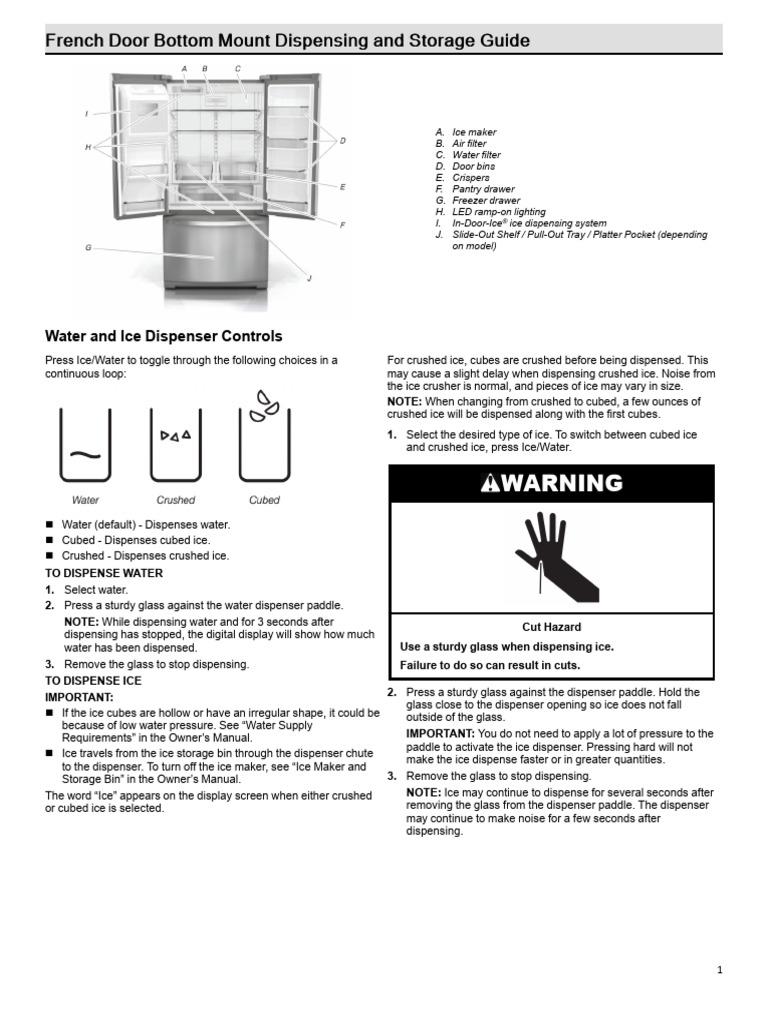 Whirlpool WRF757SDHZ04 DispGuide (EN) | PDF