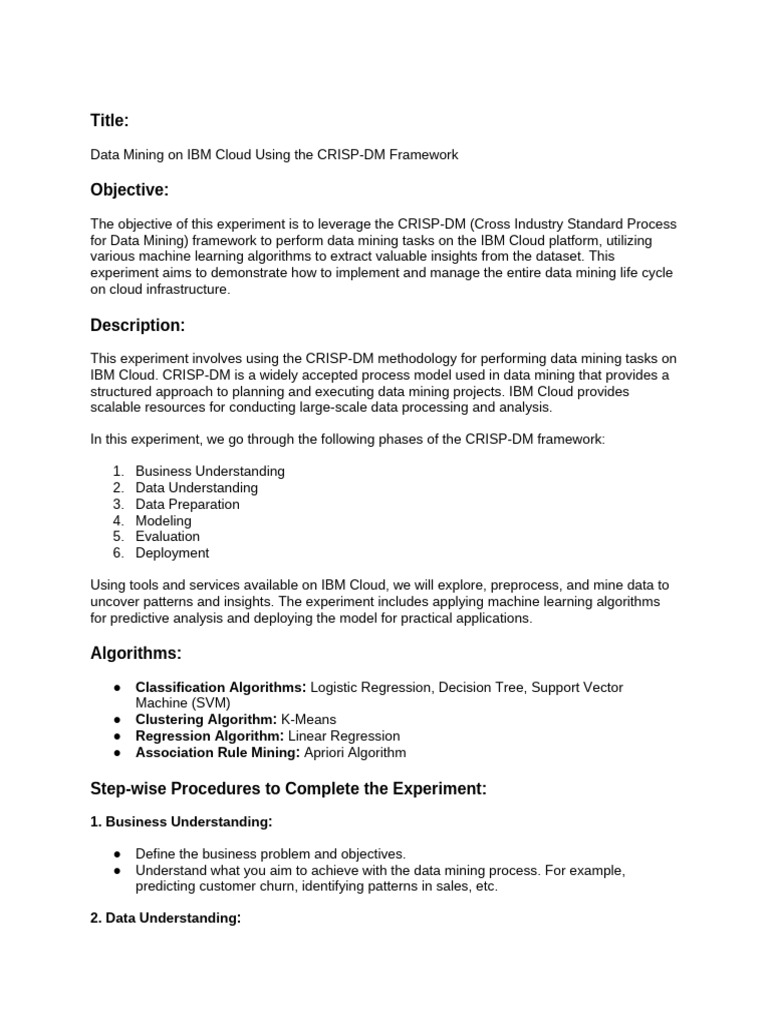 Title:: Classification Algorithms: Clustering Algorithm: Regression Algorithm: Association Rule ...