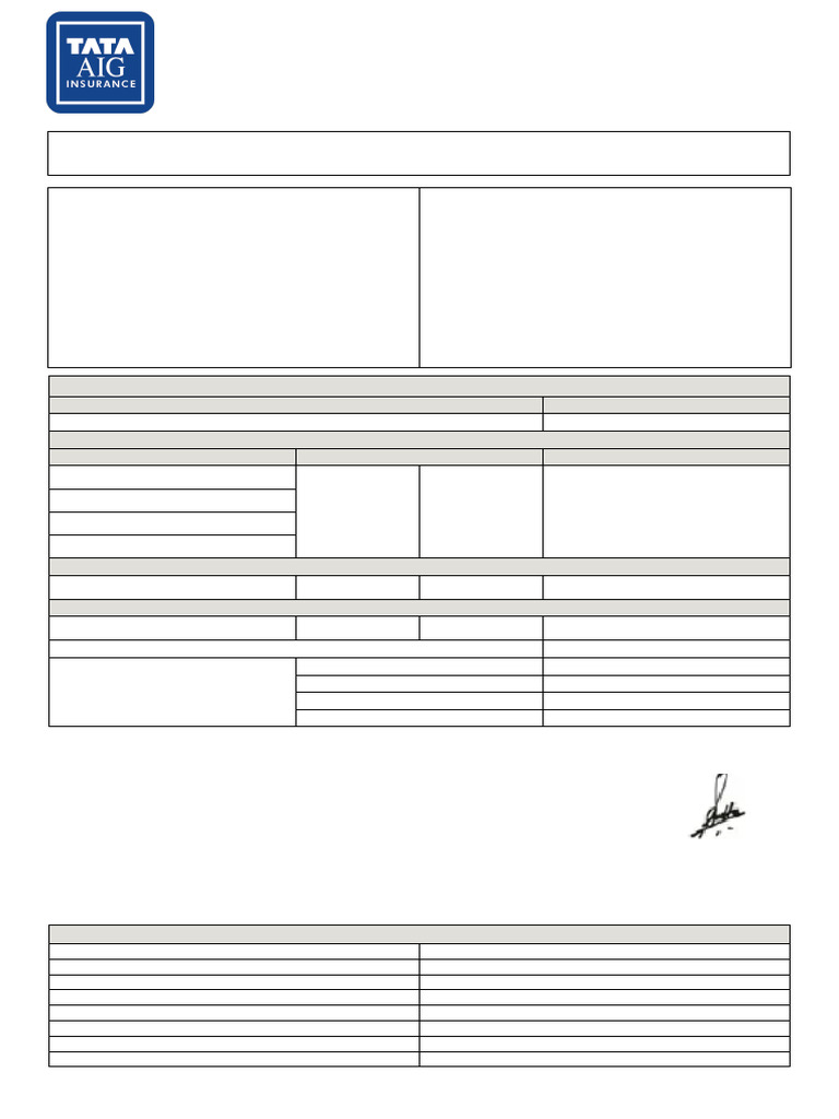 Act Only Insurance Policy (Private Car) : Premium Computation Table | PDF